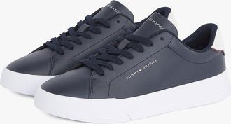 Tommy Hilfiger Basket cuir effet grain&eacute;