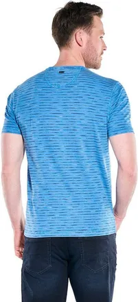 Engbers T-Shirt Herren Rundhals T-Shirt mit Brusttasche, Brilliantblau