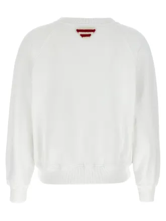 Prada Womens White Cotton Sweatshirt Clothing
