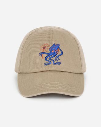 Arket Bestickte Kappe -Beige