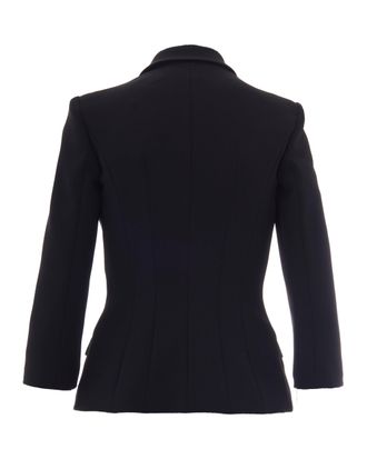 Elisabetta Franchi Womens Blazer Logo Gioiello Black Polyester Jacket