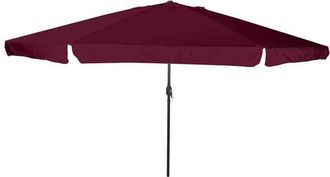 vidaXL Vidaxl - Parasol de jardin Rouge, Noir 395 x 395 x 245 cm