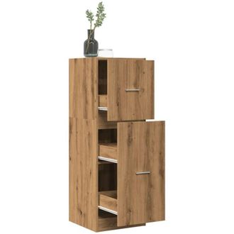vidaXL Armoire dapothicaire ch&ecirc;ne artisanal bois ding&eacute;nierie Vidaxl