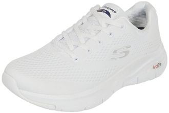 Skechers Damen Arch Fit-Sunny Outlook Freizeitschuhe, Wnvr White Navy Red, 36 EU