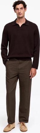 Arket Hose Aus Leinenmix -Braun