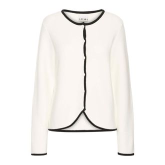 Ichi Ichi, Femme, Pulls, Blanc, Taille: 44 FR CA Strik Cardigan