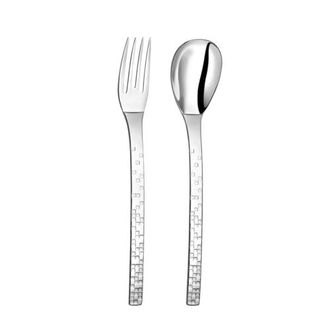Bloomingdale's Couverts de service - PixElle - Acier inoxydable 18/10, Finition Miroir, Longueur 258 mm - Inox
