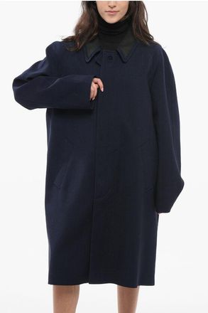 Maison Margiela Single-Breasted Wool-Blend Coat size 42