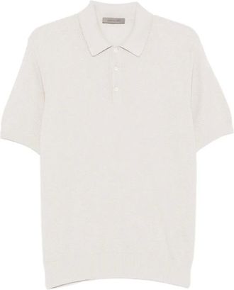 Corneliani Homme, Tops, Beige, Taille: XL Polo en maille de coton