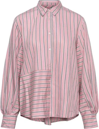 &Co Woman Viskose-Bluse mit Knopfleiste - - Blouses & Shirts - Damen - Rosa - S