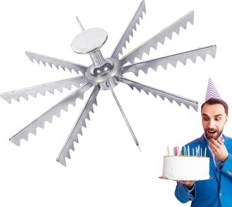 Generic Tortenschneider - PIEZIONE PIE DIVIDER, 6 ~ 10 PORTI PIE CUTTER | Geschirrspüler für die Spülmaschine Cheescake Backen Koch Werkzeug, Schneiden der To