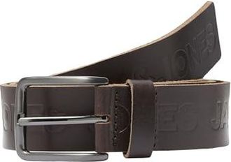 Jack & Jones Jacjones Logo Leather Belt Noos Ceinture, Homme, Marron, 95