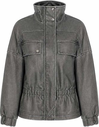 Pinko Manteau Court - Gris