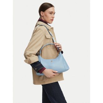 Tommy Hilfiger Handtasche Tommy Hilfiger Th Essential Shoulder Bag AW0AW18373 Hellblau
