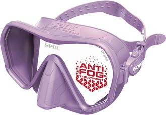 Seac Pura - Rahmenlose Einglas-Tauchmaske aus Silikon | Antibeschlag Low-Volume Maske zum Tauchen und Schnorcheln mit 3D-Schnalle, Violett