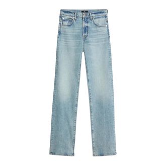 7 For All Mankind Gerades Jeans - - Jeans - Damen - Blau - W24