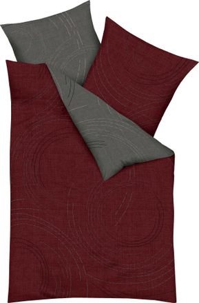 Kaeppel Wendebettw&auml;sche Jaro Feinbiber Rubin Gr&ouml;&szlig;e 1x 135x200 cm + 1x 80x80 cm