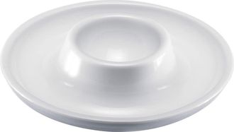 Westmark 3 Eierbecher, rund, stapelbar, ø 10 cm, Hochwertiger Kunststoff, Punto, Weiß, 20622270