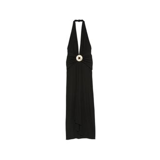 Cult Gaia Hammered-ring Halterneck Dress