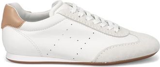 Hogan Baskets Olympia H676 blanc et beige pour homme en cuir nappa non doubl&eacute; - HXM6760FN60N1M0UAD - Taille, blanc, 39.5 EU