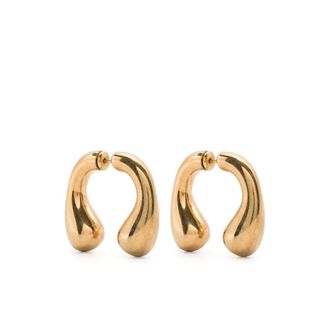 Panconesi Goldfarbene Tropfenohrringe Polierte Oberfl&auml;che - - Accessories - Damen - Gelb - ONE SIZE