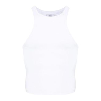 VETEMENTS Geripptes Racerback Tanktop - - Tops - Damen - Wei&szlig; - M