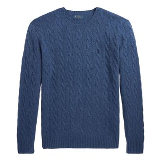Polo Ralph Lauren Rustic Heather Pullover - - Knitwear - Herren - Blau - L