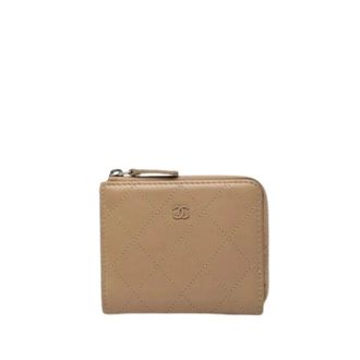 Chanel Porte-monnaie vintage Pre-owned - Femme - Pre-owned - Beige - Taille: ONE Size