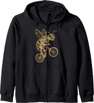 Seembo Bee Cycling Fahrrad Lustiges Tier Insekten Biker Ride Bike Kapuzenjacke