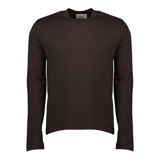 Officine G&eacute;n&eacute;rale Rundhals-Strickware - - Knitwear - Herren - Braun - M