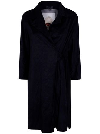 Maria Calderara Coat Faux Suede W902dk 9 Black