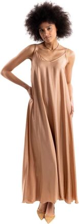 Vicolo Femme, Robes, Rose, Taille: 40 FR Longue Robe D&eacute;bardeur