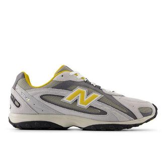 New Balance Unisexe 204L en Gris/Jaune, Synthétique, Taille 37.5 Large