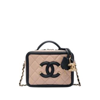 Chanel Pre-owned Quilted Caviar Satchel - - Pre-owned - Damen - Beige - ONE SIZE