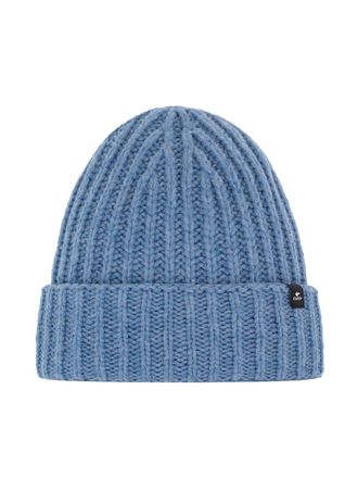 Eisb&auml;r M&uuml;tze Damen Leia Oversized Blau - Merino Strickm&uuml;tze f&uuml;r Frauen - warme Bequeme Damenm&uuml;tze kuschelig weiche Haube aus &Ouml;sterreich