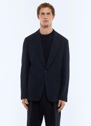 Fursac Veste droite en seersucker de laine - Taille 44 - Homme