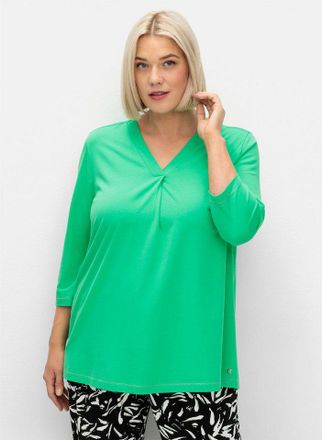 Sheego T-Shirt 3/4-Arm-Shirt 3/4-Arm in leichter A-Linie