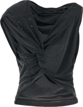 Maison Margiela Womens Gray Cotton Blouse