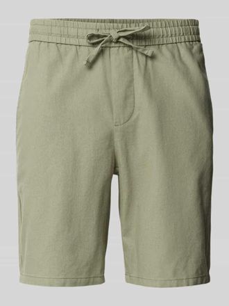 Only & Sons Regular Fit Shorts aus Baumwoll-Leinen-Mix Modell LINUS
