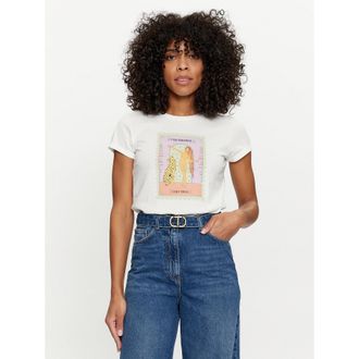 Twin-Set T-Shirt 241TT2411 Wei&szlig; Regular Fit