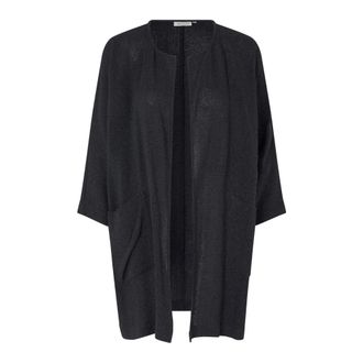 Masai Offene Jacke mit 3/4-&Auml;rmeln - - Knitwear - Damen - Schwarzk - M
