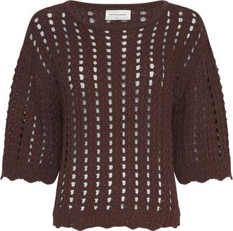 Moss Copenhagen Damen, Strickwaren, Braun, M/LGr&ouml;&szlig;e
