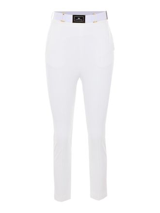 Elisabetta Franchi Pantalons D&eacute;contract&eacute;s - Blanc
