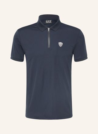 Emporio Armani ea7 Emporio Armani Jersey-Poloshirt Train blau
