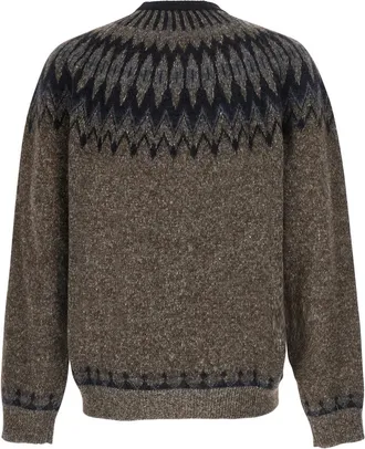 Roberto Collina Norwegian Jacquard Sweater - Brown
