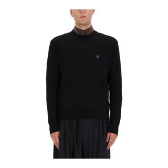 Vivienne Westwood Orb Logo Rundhals-Pullover - - Knitwear - Herren - Schwarzk - M