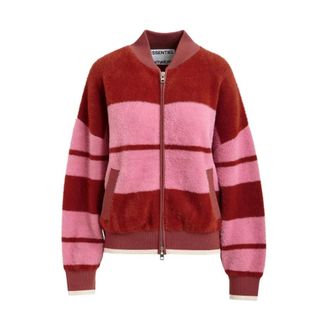 Essentiel Femme, Vestes, Multicolore, Taille: 38 FR Veste en maille ray&eacute;e Jicama