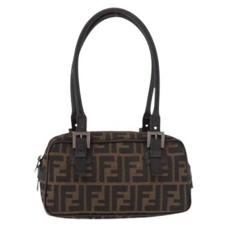 Fendi Pre-owned Zucca Canvas Schultertasche - - Pre-owned - Damen - Braun - ONE SIZE