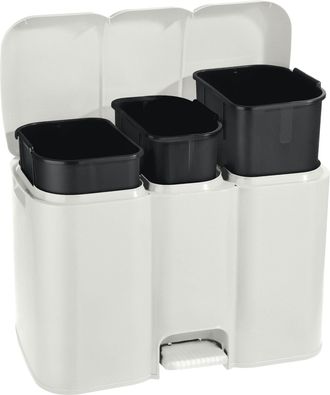 Tontarelli Abfalleimer Patty wei&szlig; 13 + 8 + 12 Liter