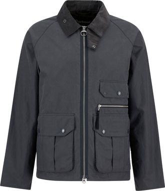 Barbour Wachsjacke Re-Engineered Blackett Spey mit Cord-Kragen in
